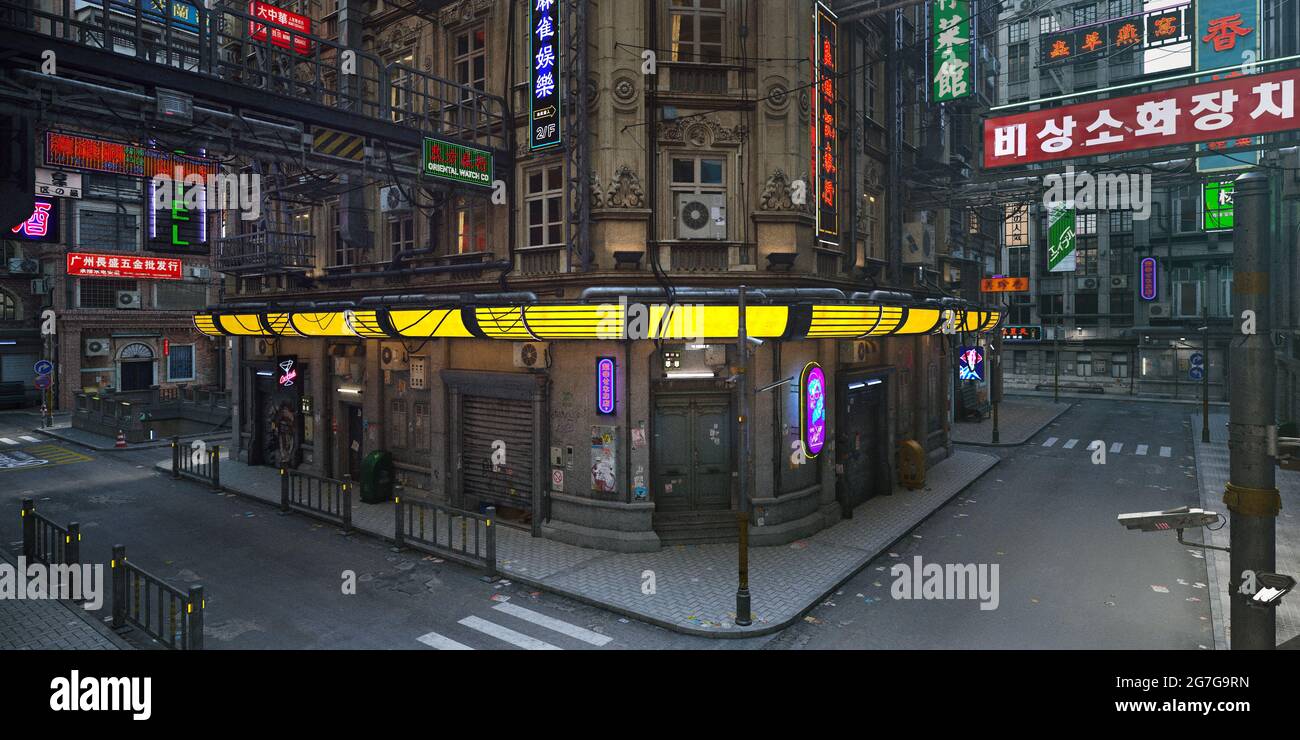 City center of an Asian city Stock Photo - Alamy