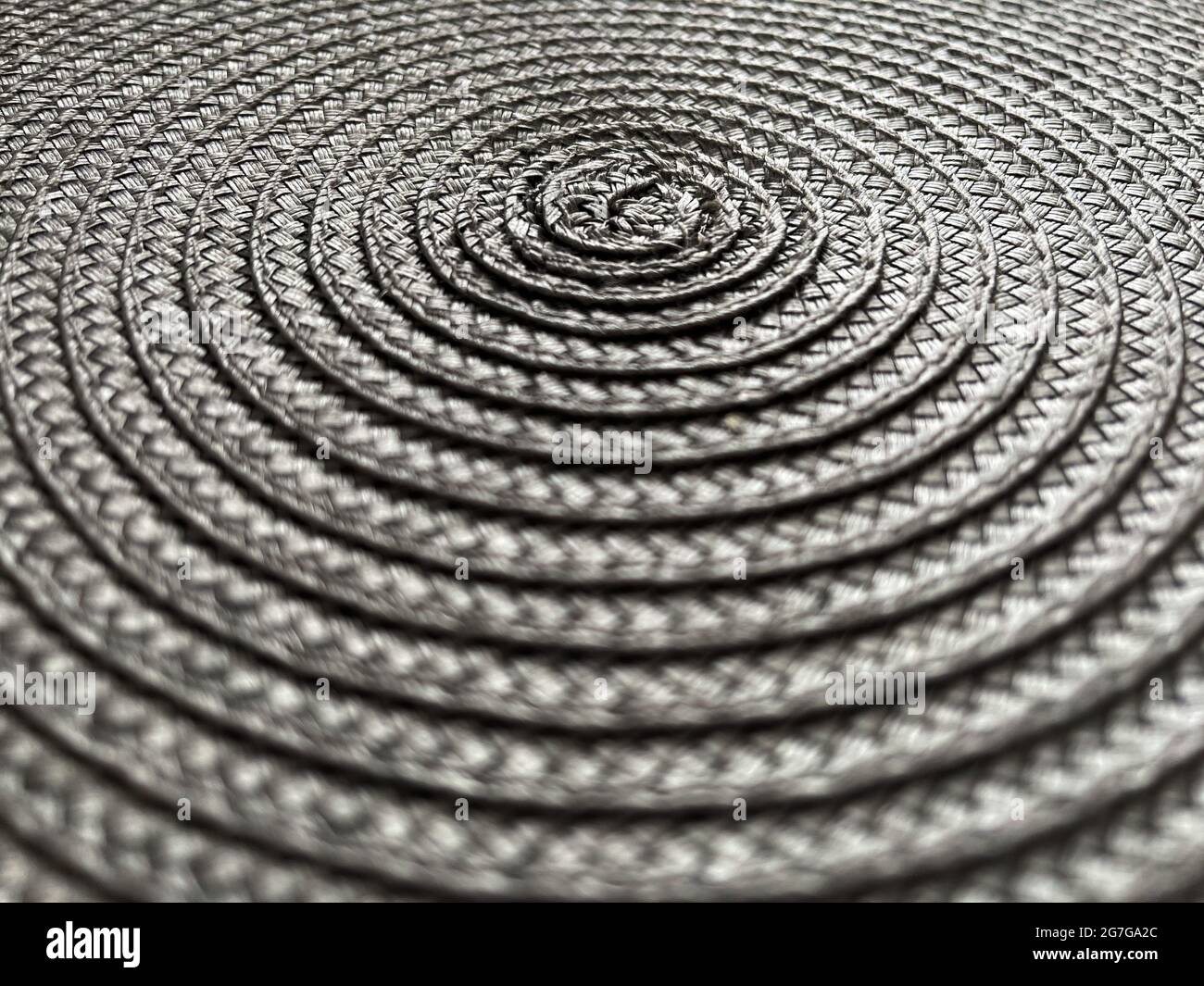 Grey colour background. Circular wicker grey colour texture Stock Photo ...