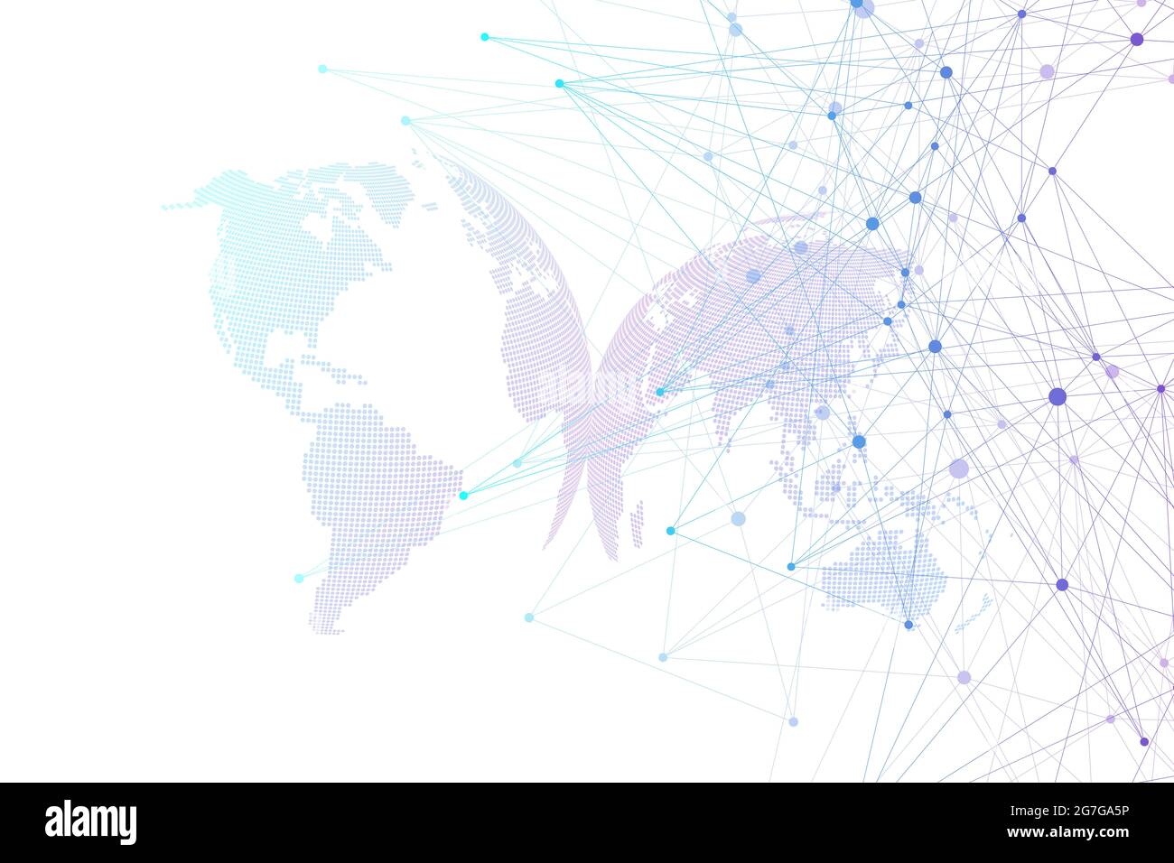 Geometric graphic background molecule and communication. Big data ...