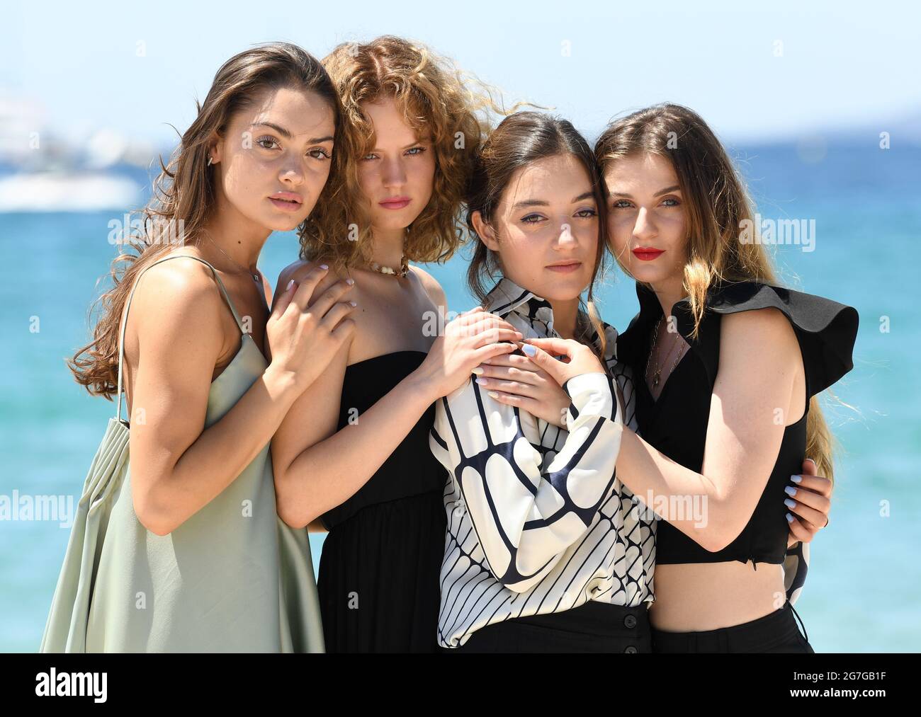 Cannes, France, 14 July 2021 Flaka Latifi, Era Balaj, Luana Bahrami and ...