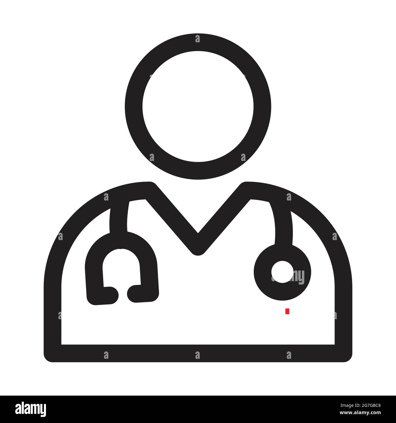 Doctor outline icon vector for graphic design, logo, web site, social ...