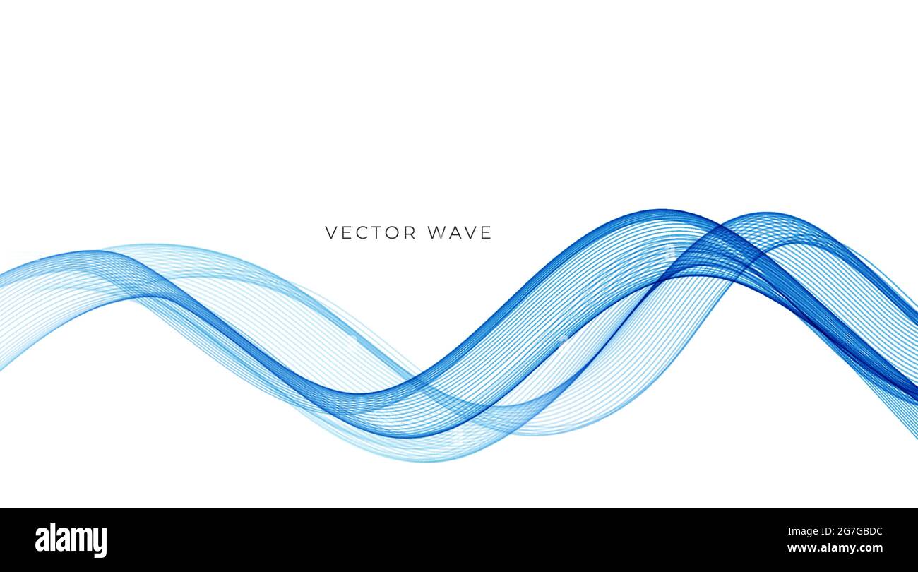 Vector abstract colorful flowing wave lines isolated on white ...