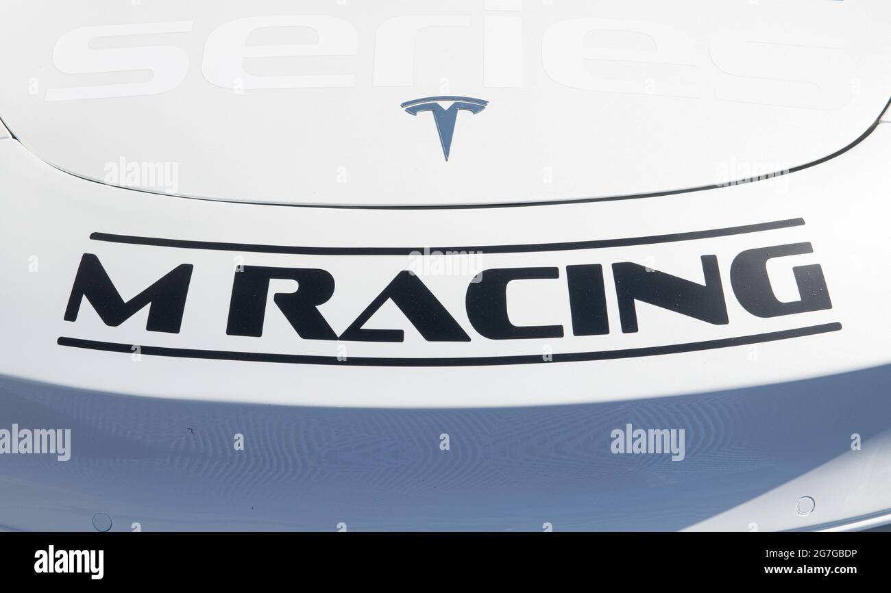Vallelunga June 13 2021, Fx series racing. Detail of Tesla Executive ...