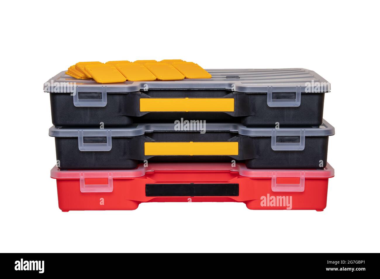 Plastic box with screws Cut Out Stock Images & Pictures - Alamy