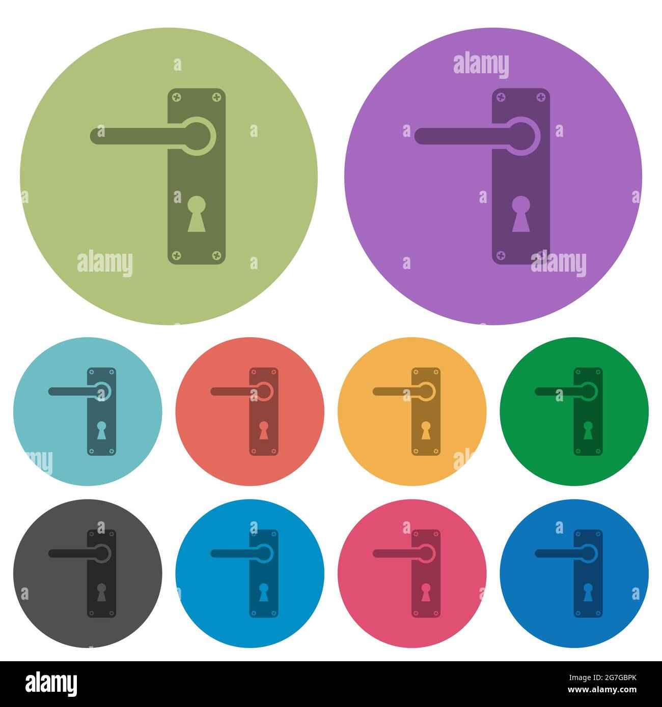 Lever doorhandle Stock Vector Images - Alamy