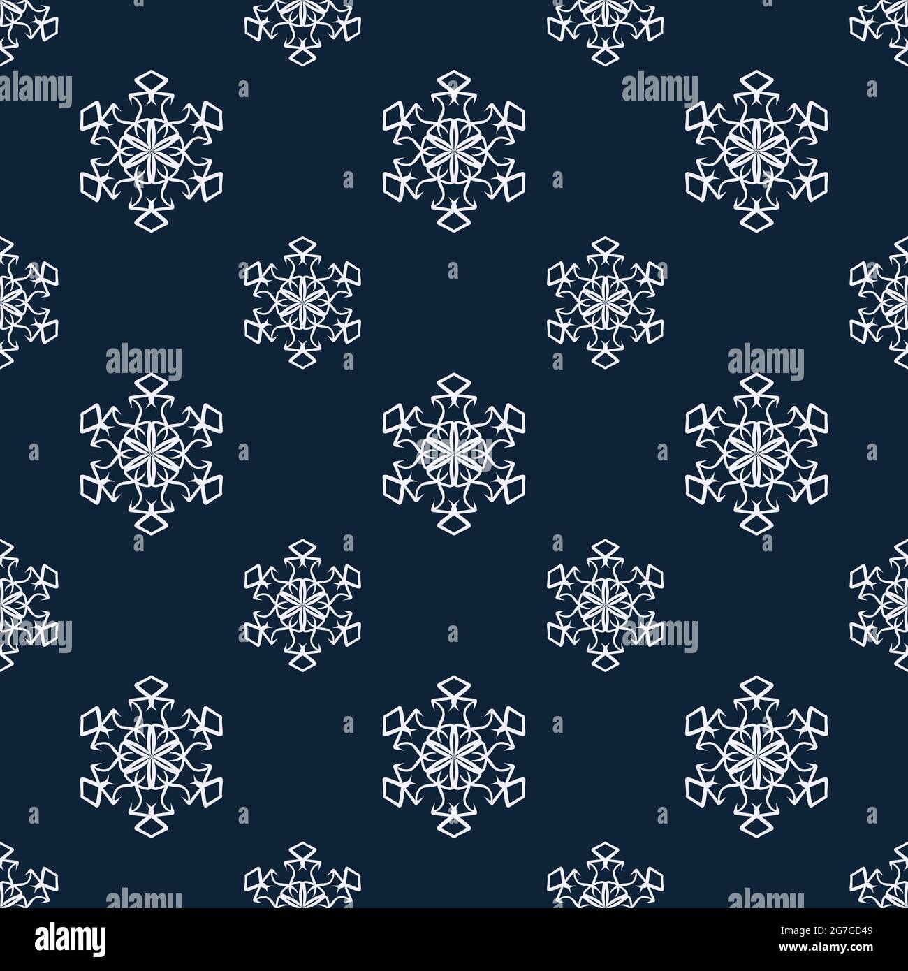 Illustration of seamless repeating pattern in dark blue and white Stock ...
