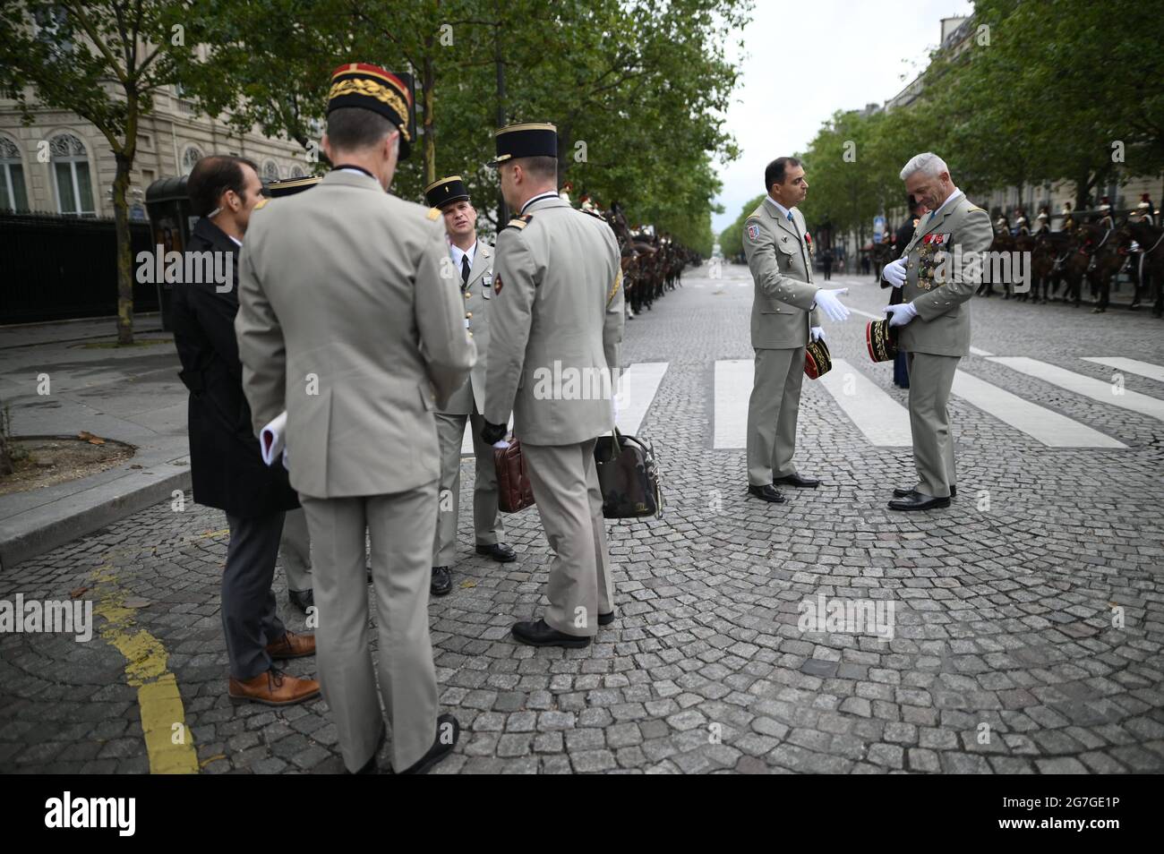 Paris, France, July 14, 2021. General Christophe Abad, military ...