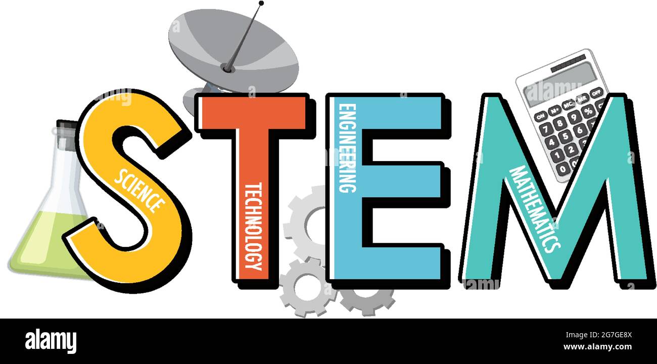 Stem Education Logo Stem Education Logo With Kids Wearing Engineer