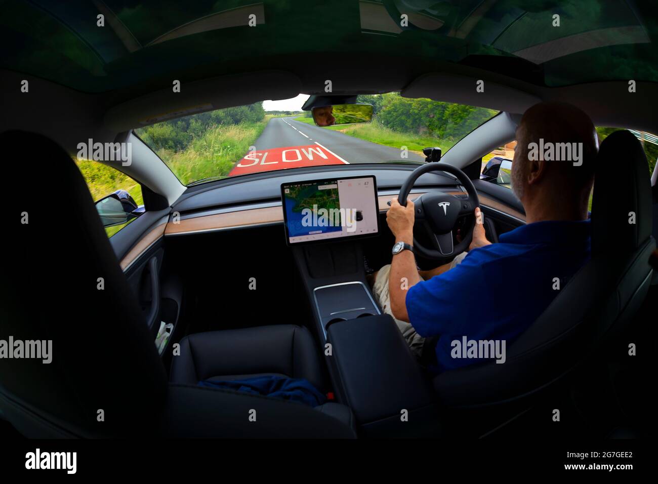 Tesla model 3 front hi-res stock photography and images - Alamy