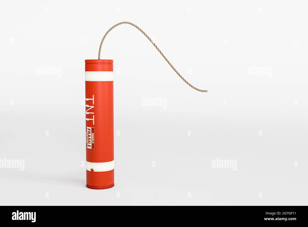 dynamite isolated on white background 3d illustration Stock Photo - Alamy