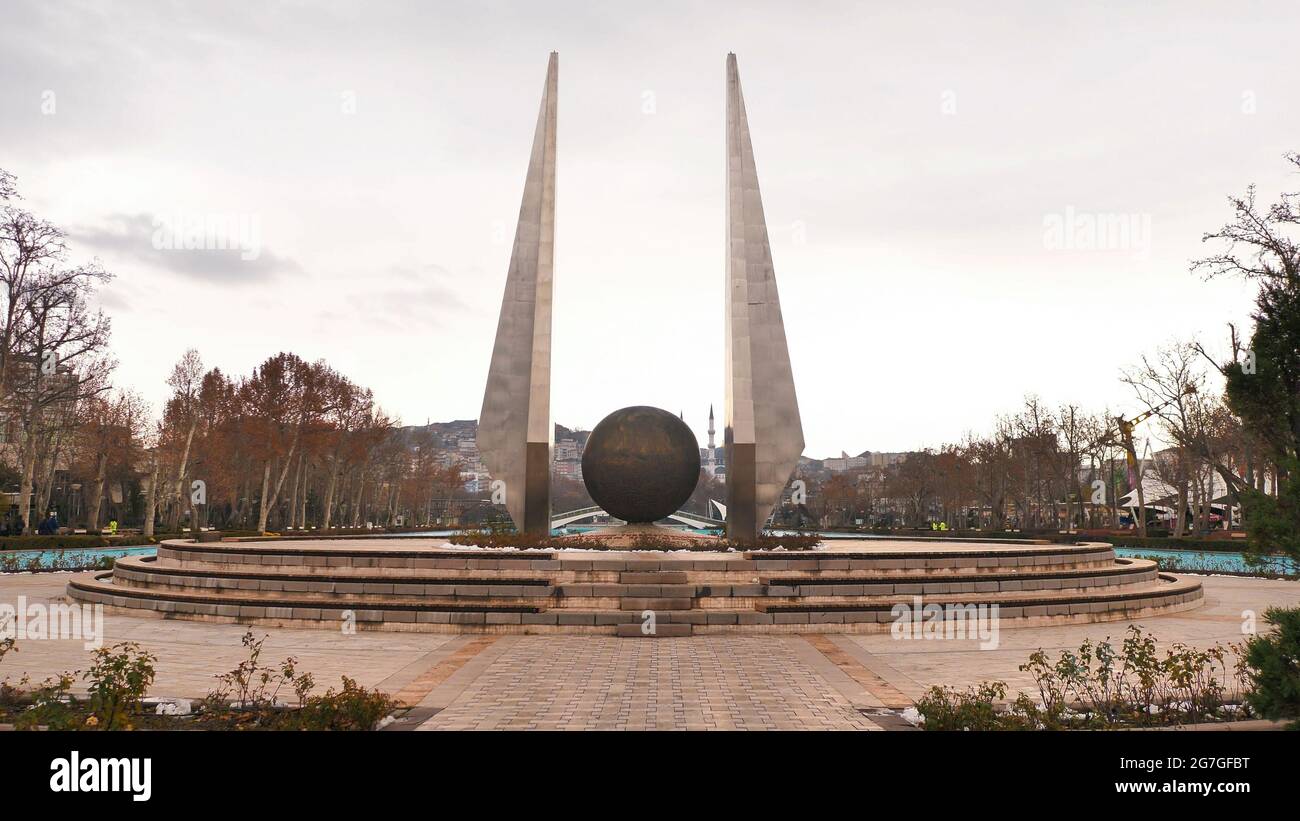 View of the city with genclik park hi-res stock photography and images ...