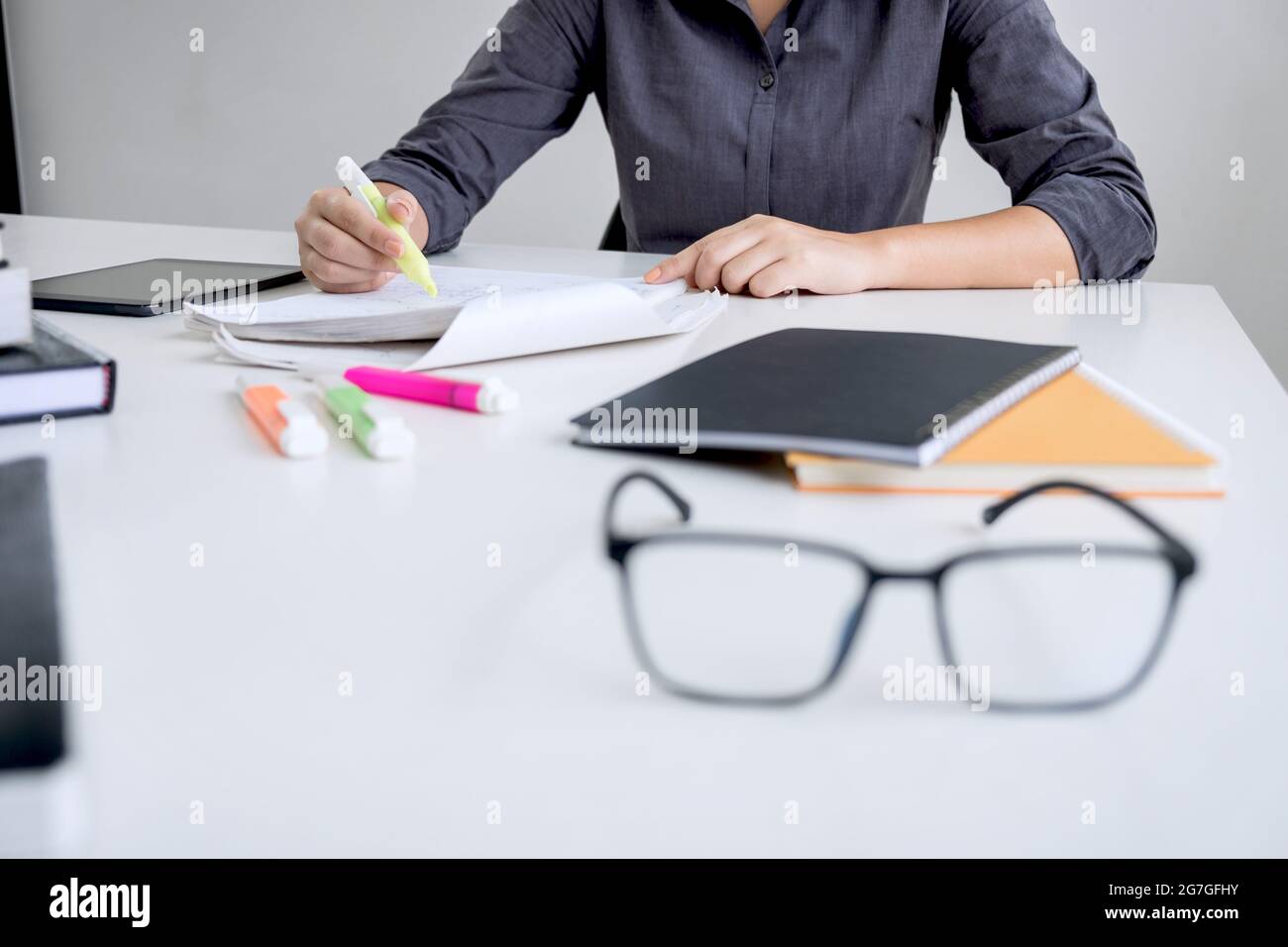 Graduate student study textbook in hi-res stock photography and images ...