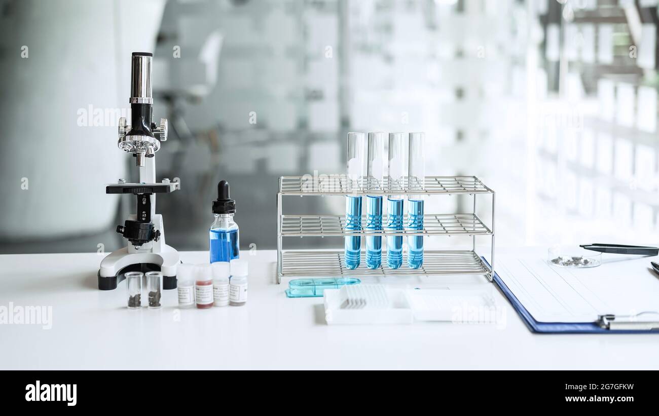 Scientist research laboratory equipment tools in Lab, Biochemistry ...