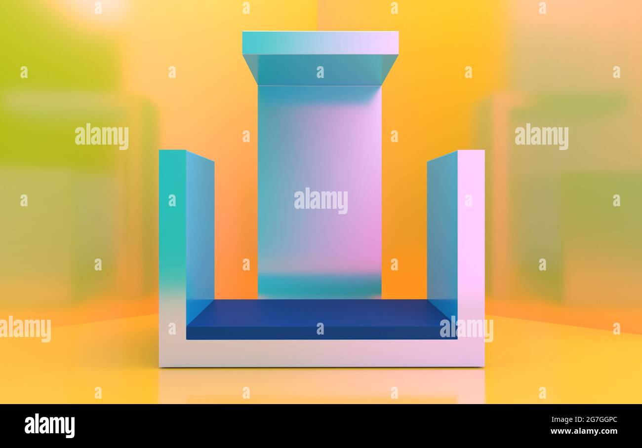 Minimalistic showcase with empty space. Design for product presentation ...