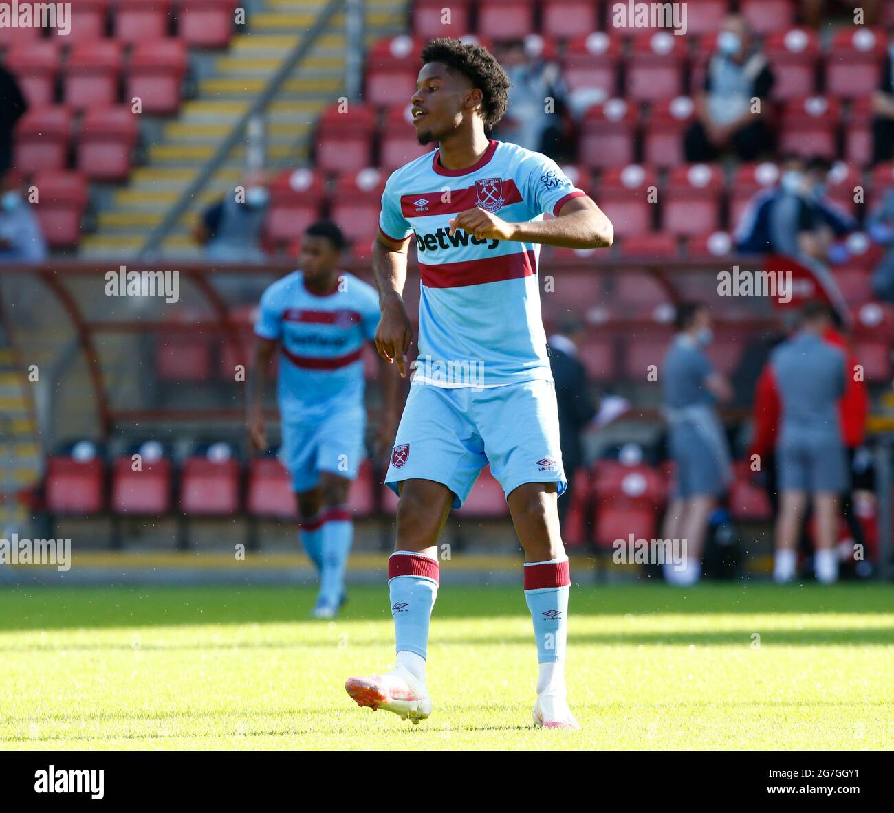 LONDON, ENGLAND - July 13: West Ham United's Pierre Ekwah during ...