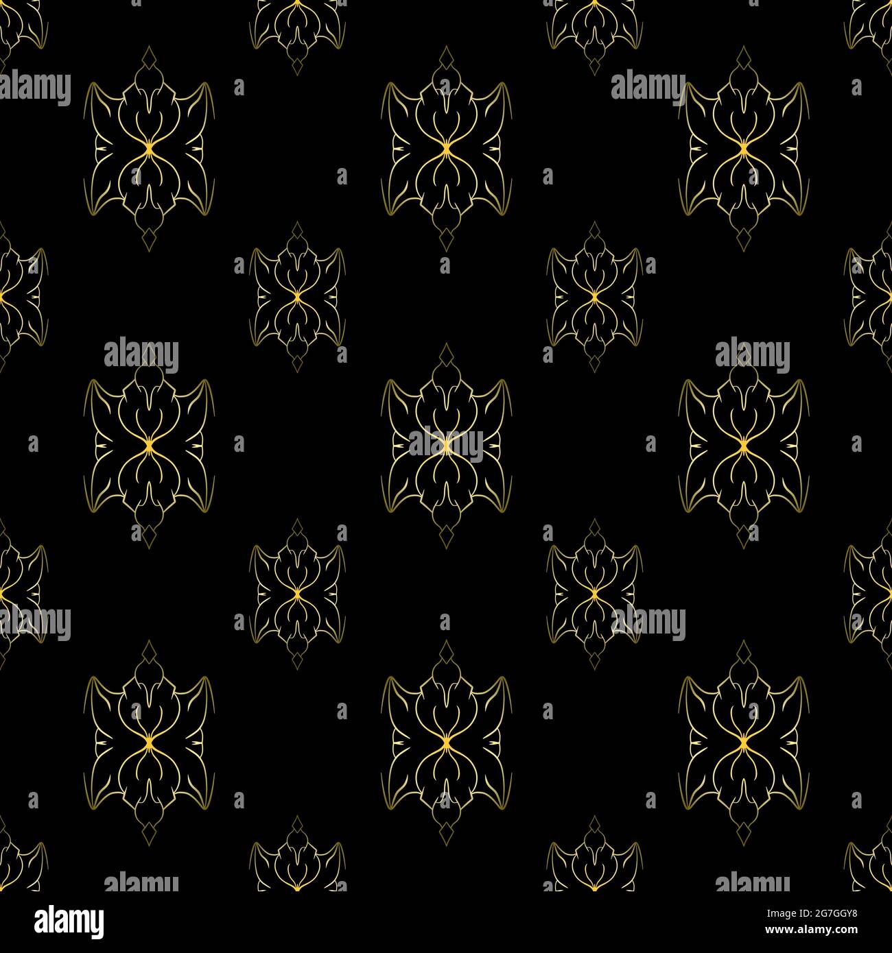 Illustration of shining golden and dark seamless repeat pattern Stock ...