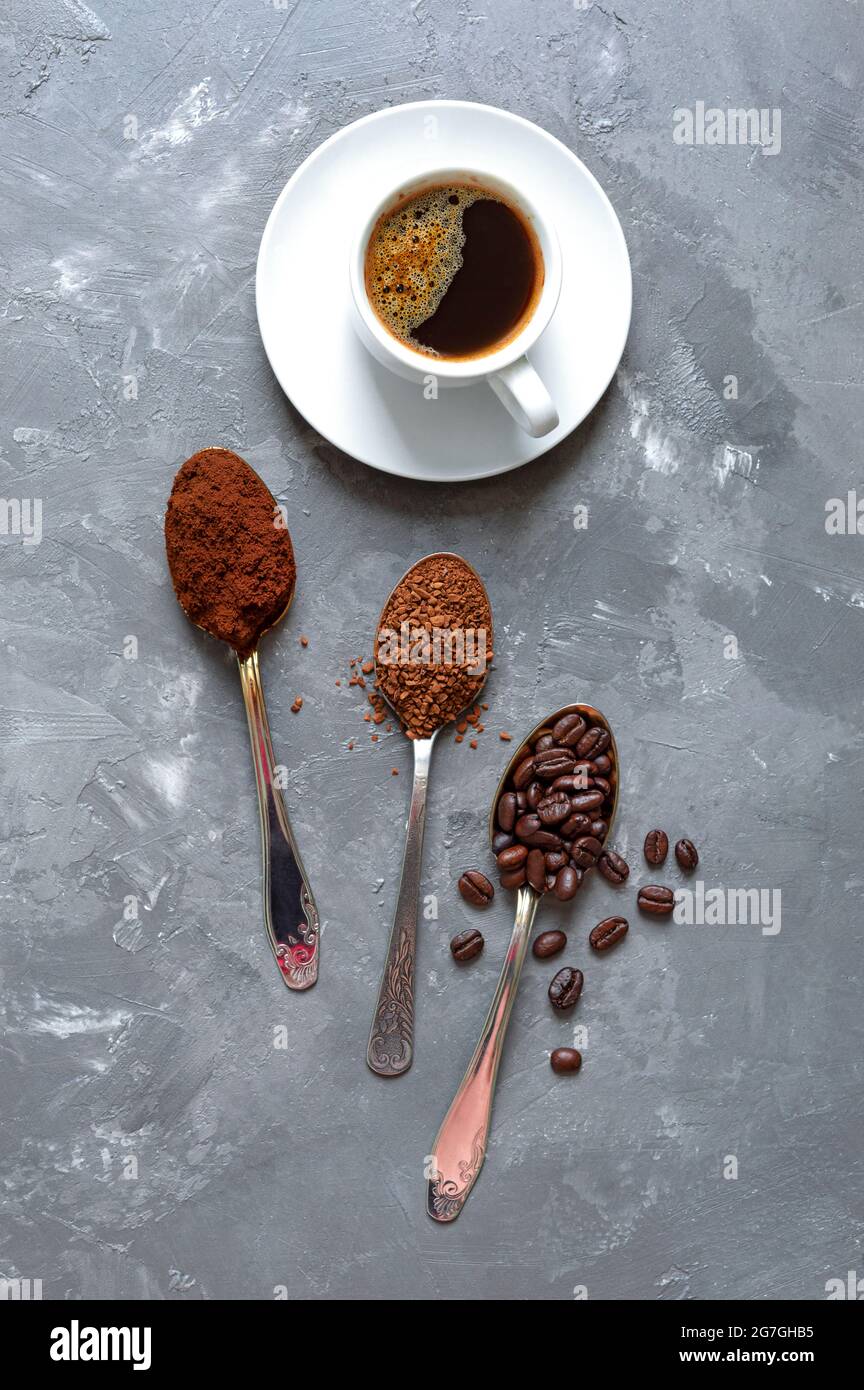 Different types of coffee hi-res stock photography and images - Alamy