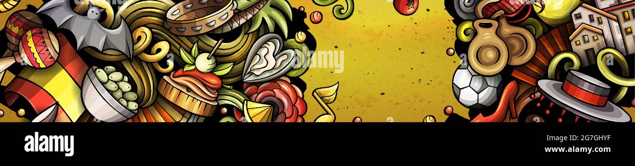 Castanets spanish flag Stock Vector Images - Alamy