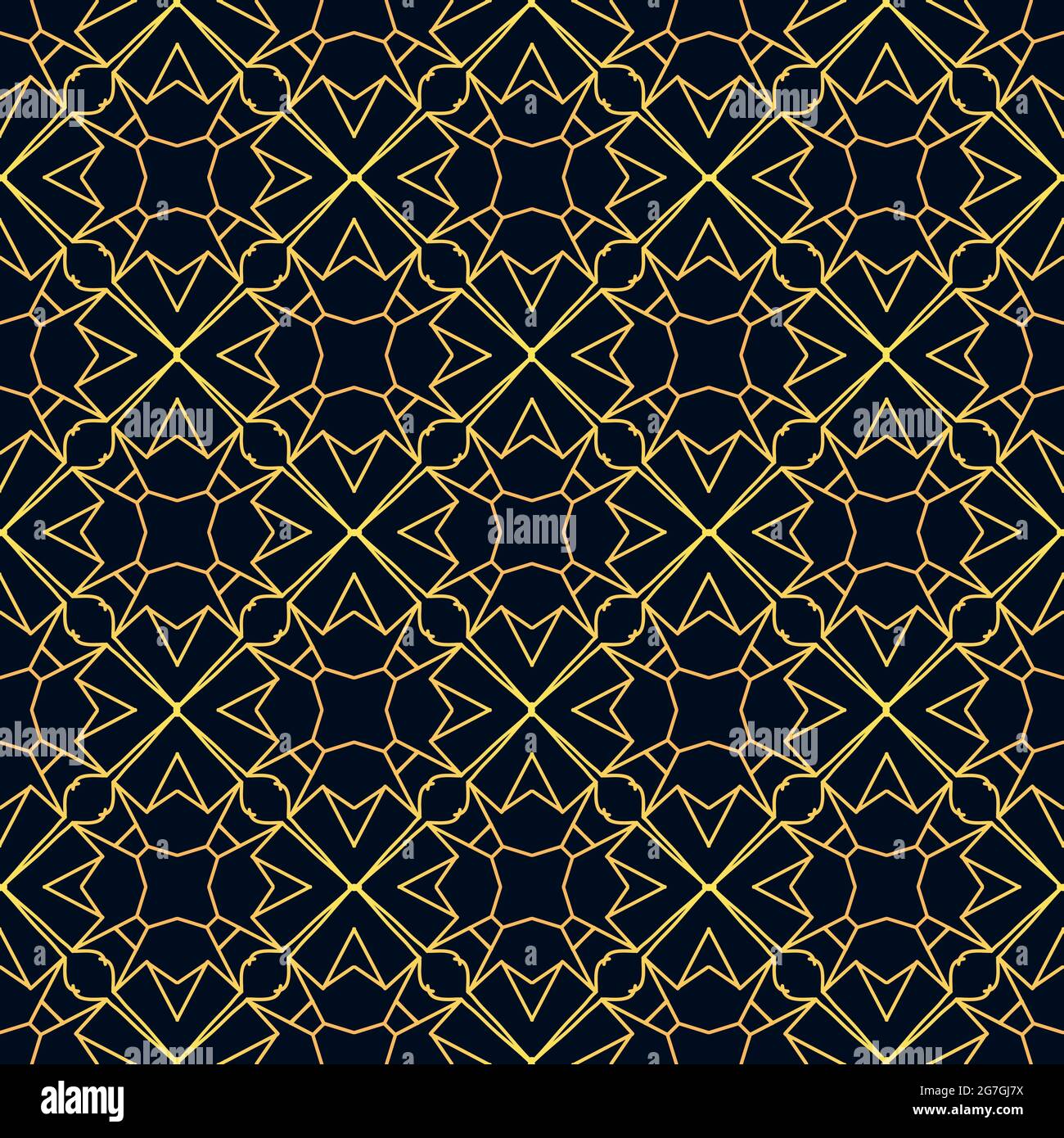 2D wallpaper illustration with a detailed seamless pattern of golden ...