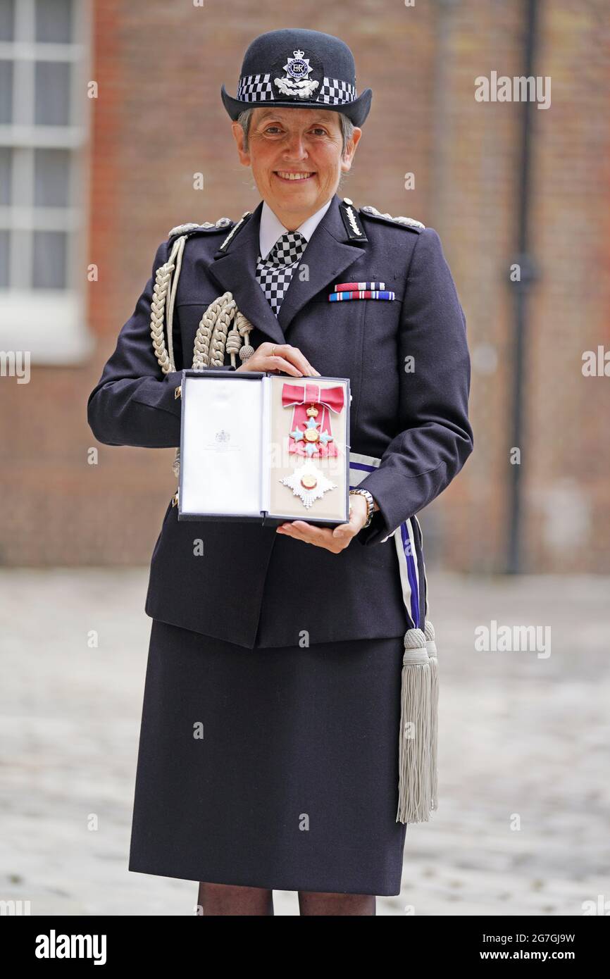 Metropolitan Police Commissioner Cressida Dick following an investiture ...