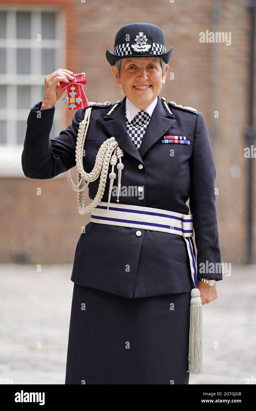 Metropolitan Police Commissioner Cressida Dick following an investiture ...