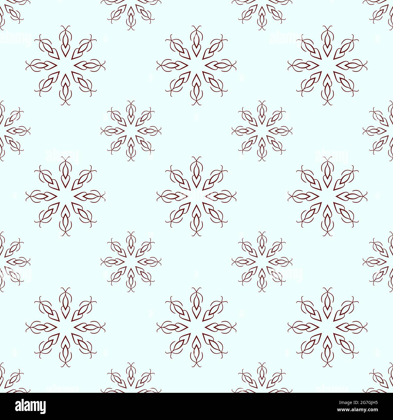 Pale background in a 2D wallpaper with a seamless floral pattern on it ...