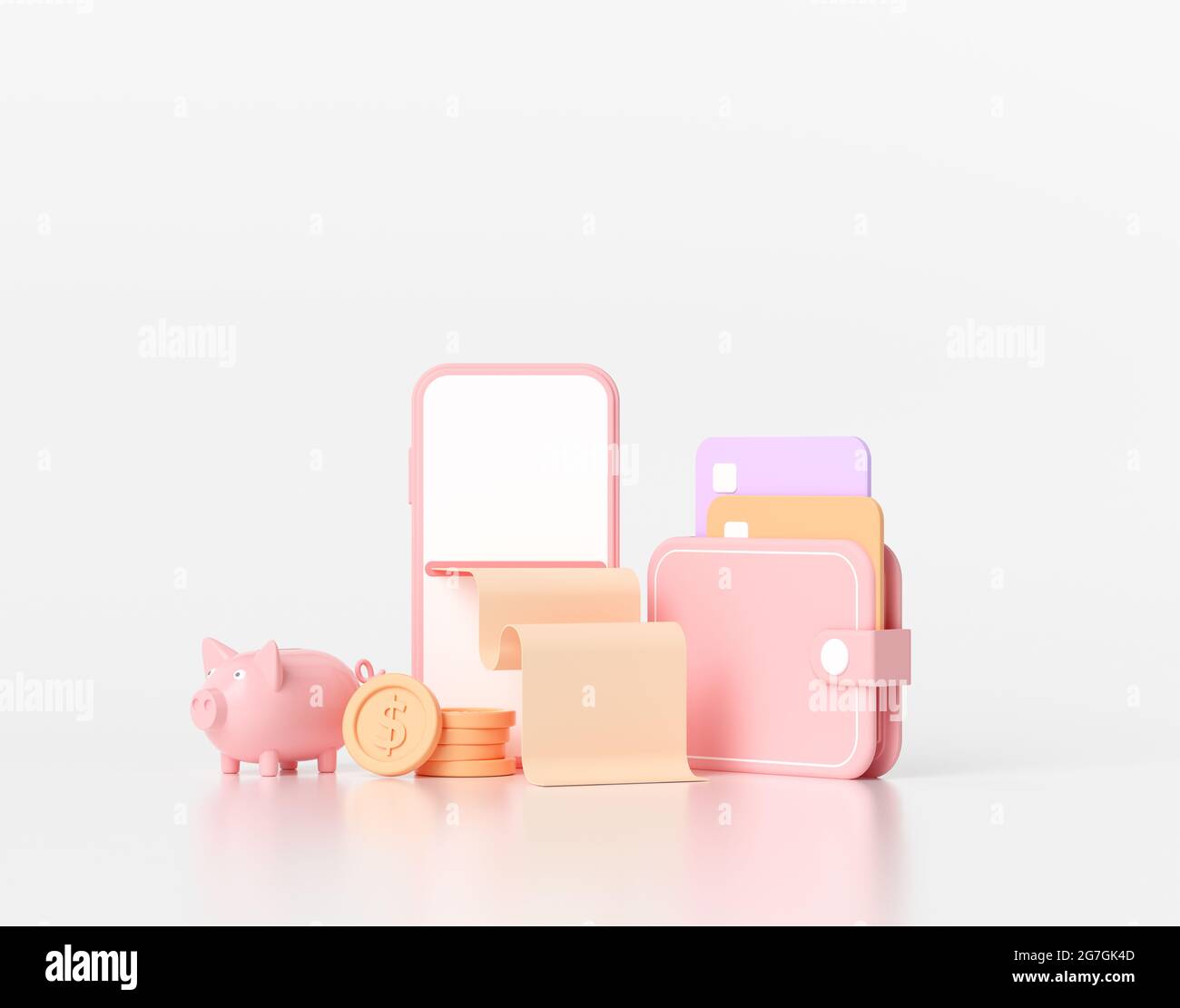 3D rendering Online mobile money transfer, Secure online payment, and ... 3D rendering Online mobile money transfer, Secure online payment, and ...
