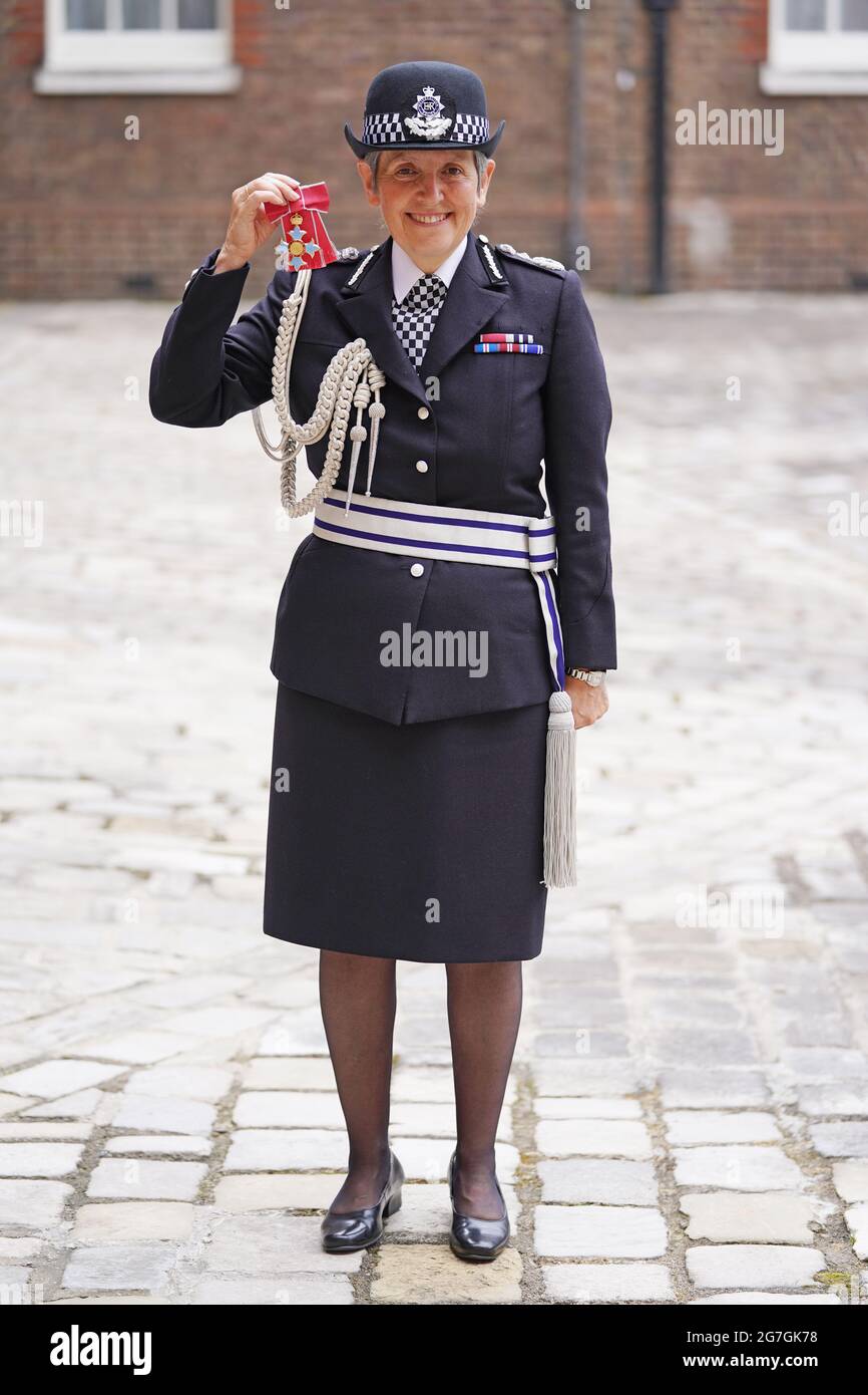 Metropolitan Police Commissioner Cressida Dick following an investiture ...