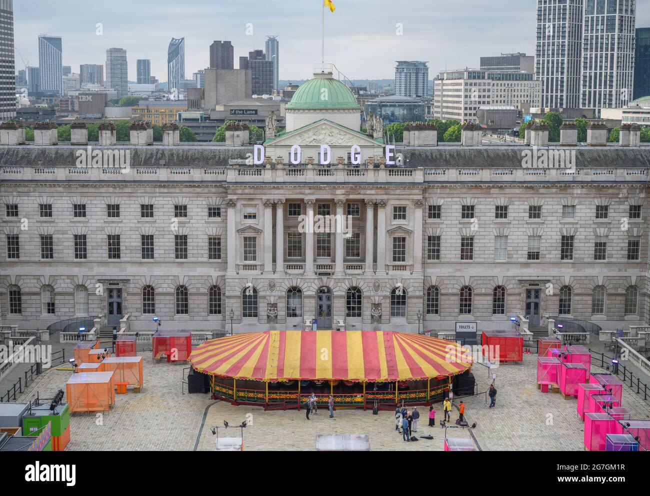 Somerset House, London, UK. 14 July 2021. ‘Dodge’ in the Courtyard of ...