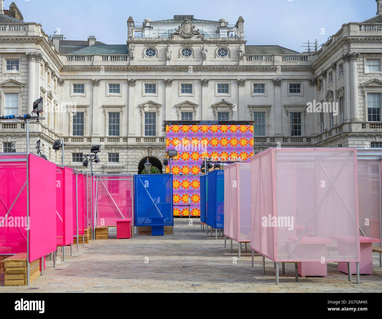 Somerset House, London, UK. 14 July 2021. ‘Dodge’ in the Courtyard of ...
