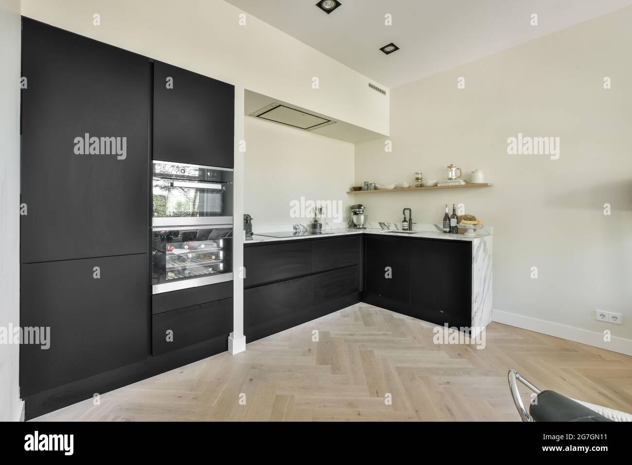Interior of a beautiful kitchen of an elite house Stock Photo - Alamy