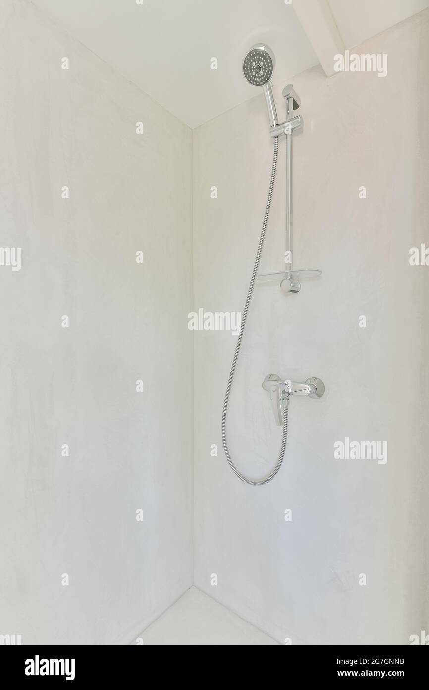 Modern shower stall in a bright bathroom Stock Photo - Alamy