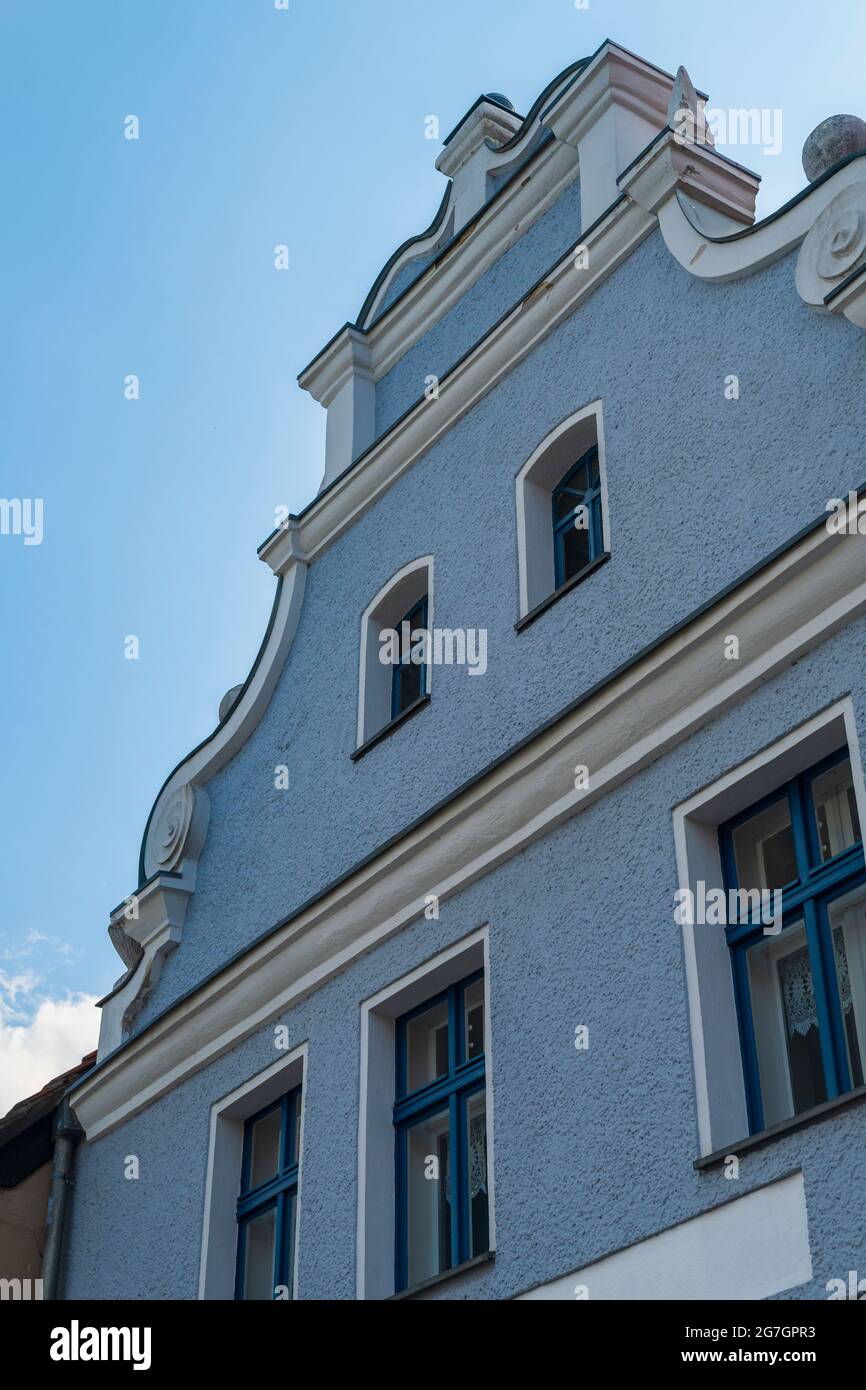 Baroque gable of an old house Stock Photo - Alamy