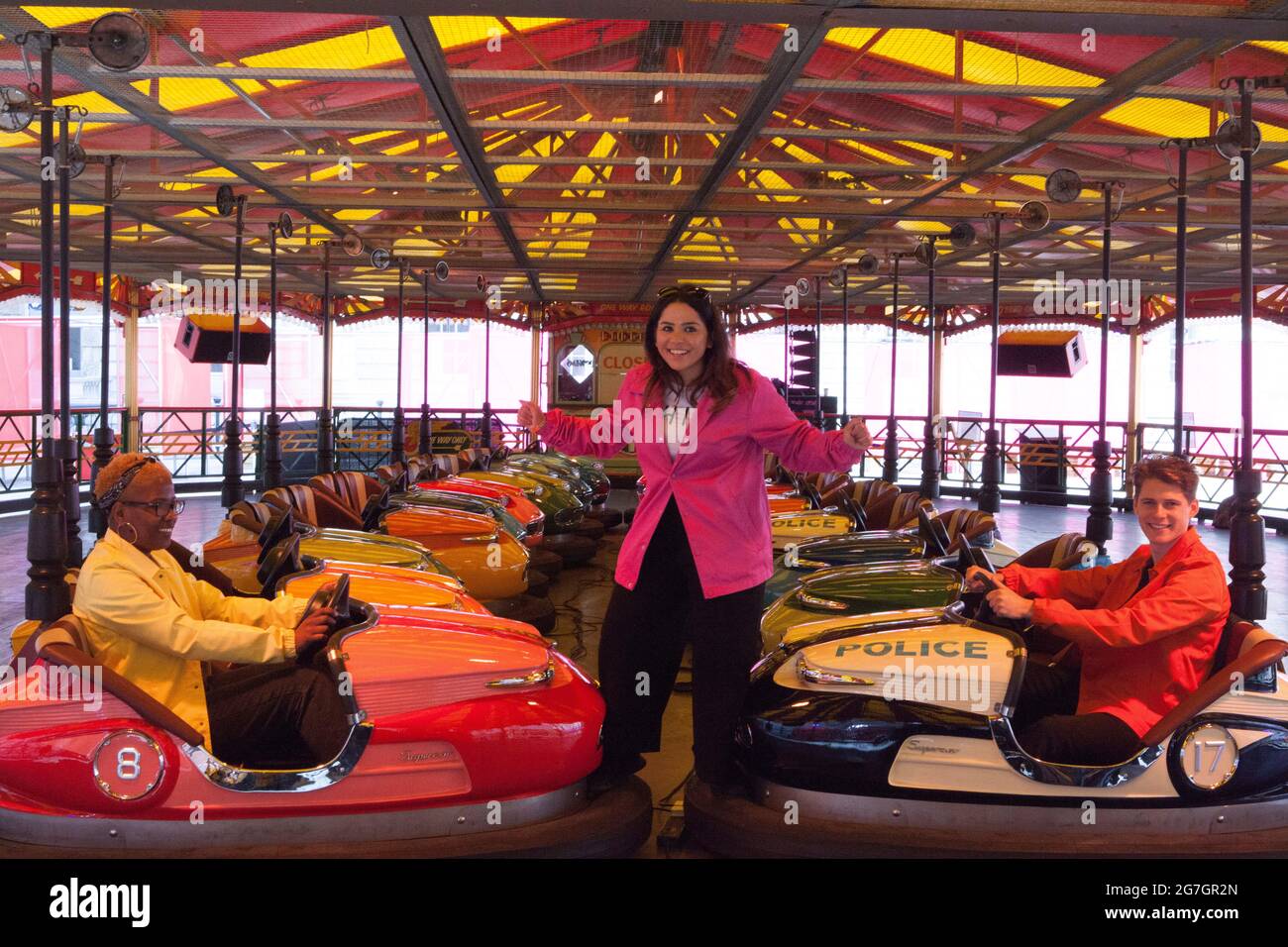 Fairground Bumper Cars Dodgems High Resolution Stock Photography and ...