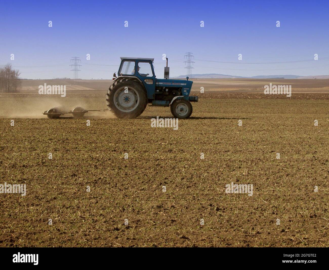 Farmers harrowing fields hi-res stock photography and images - Alamy