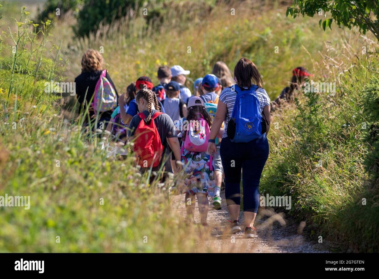 School educational Nature Reserve Walk in Marshside, Lancashire ...
