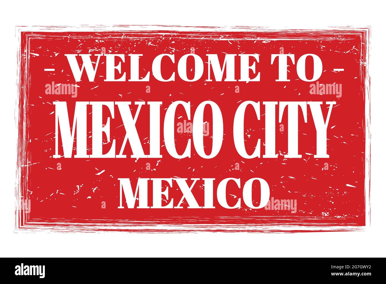 Welcome mexico city stamp hi-res stock photography and images - Alamy