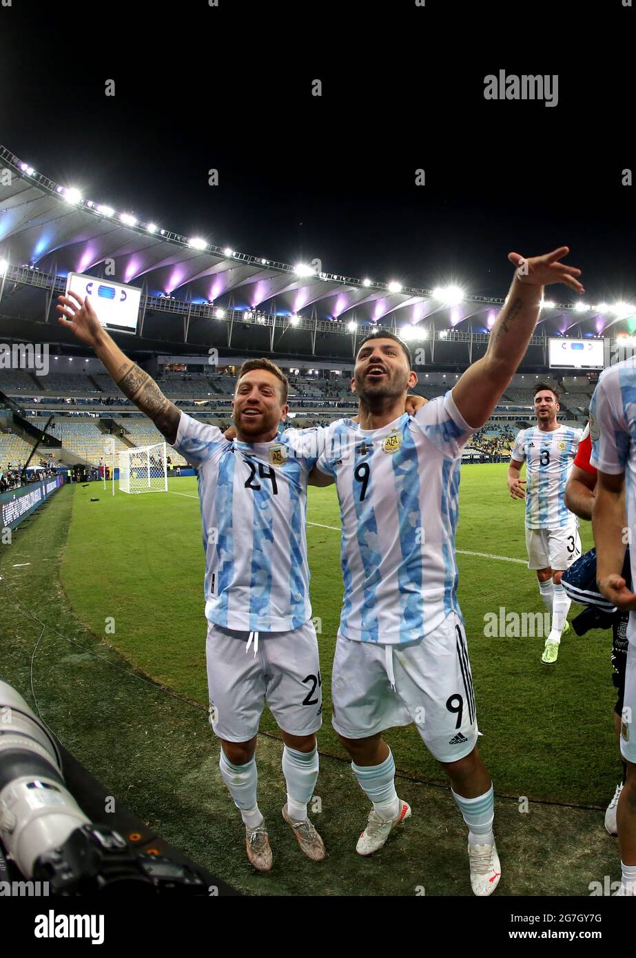 RIO DE JANEIRO, BRAZIL - JULY 10: Alejandro Papu Gomez and Sergio ...