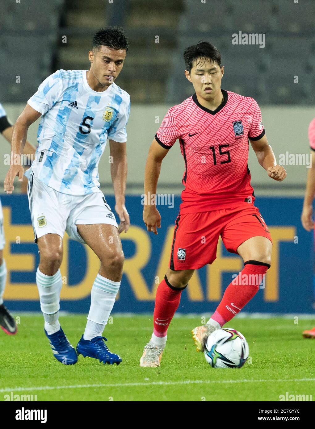 July 13, 2021 - Yongin, South Korea : (L to R) Argentina player Vera ...