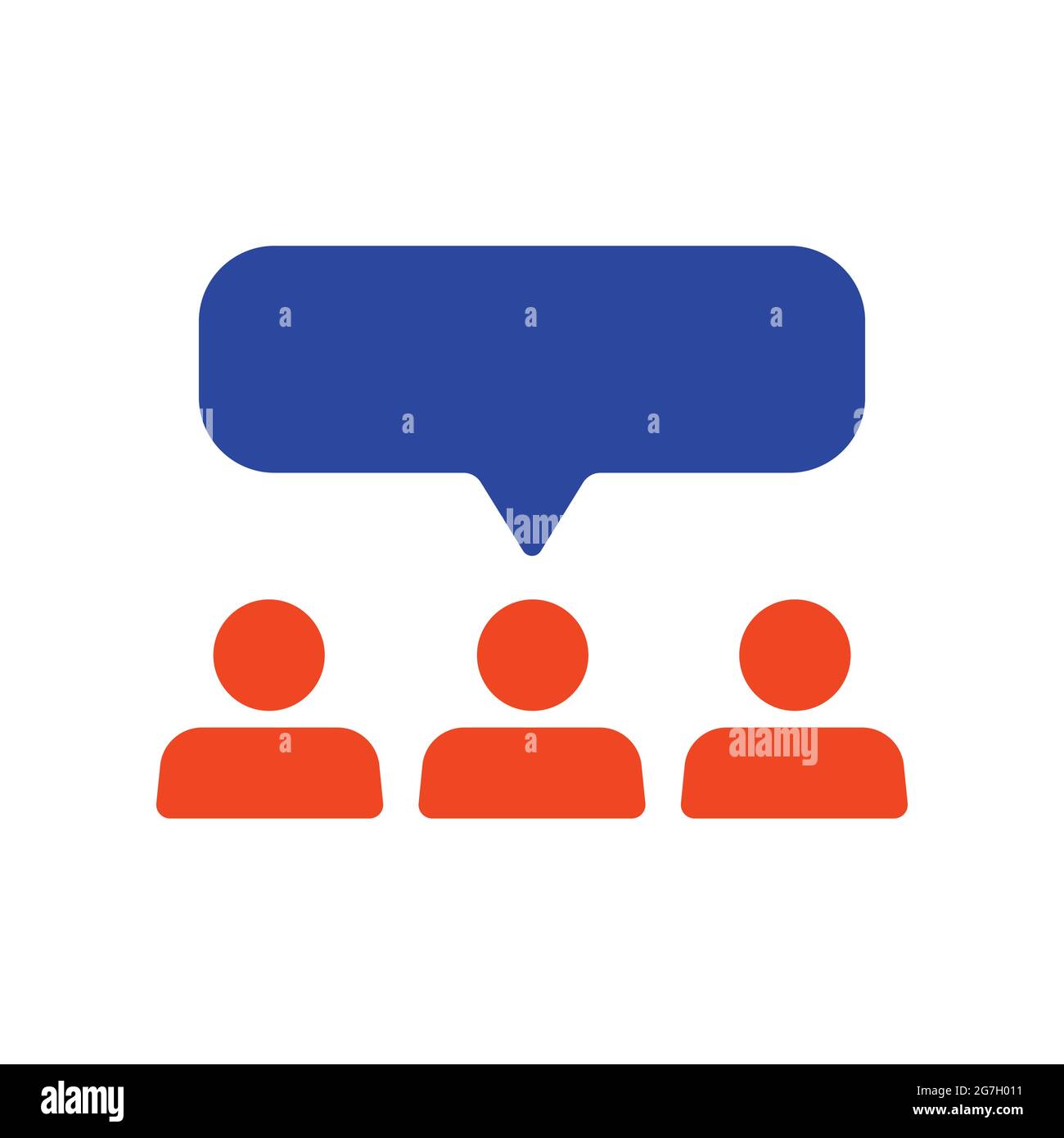 Crowd of people with text bubbles vector glyph icon. Demonstration ...