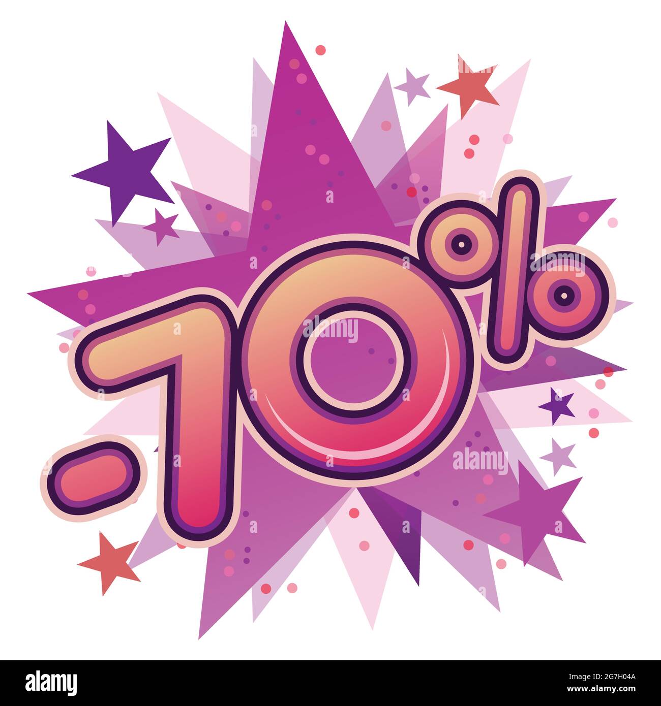 Vector illustration for a discount label Stock Vector Image & Art - Alamy
