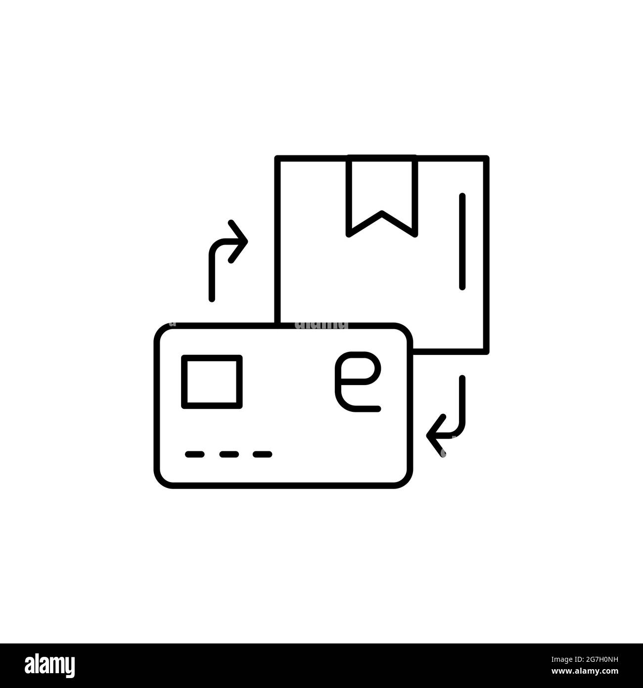 Cardboard box with arrows Stock Vector Images - Alamy