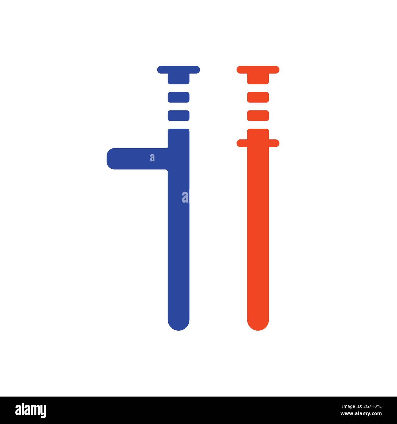 Police baton vector glyph icon. Demonstration, protest, strike ...