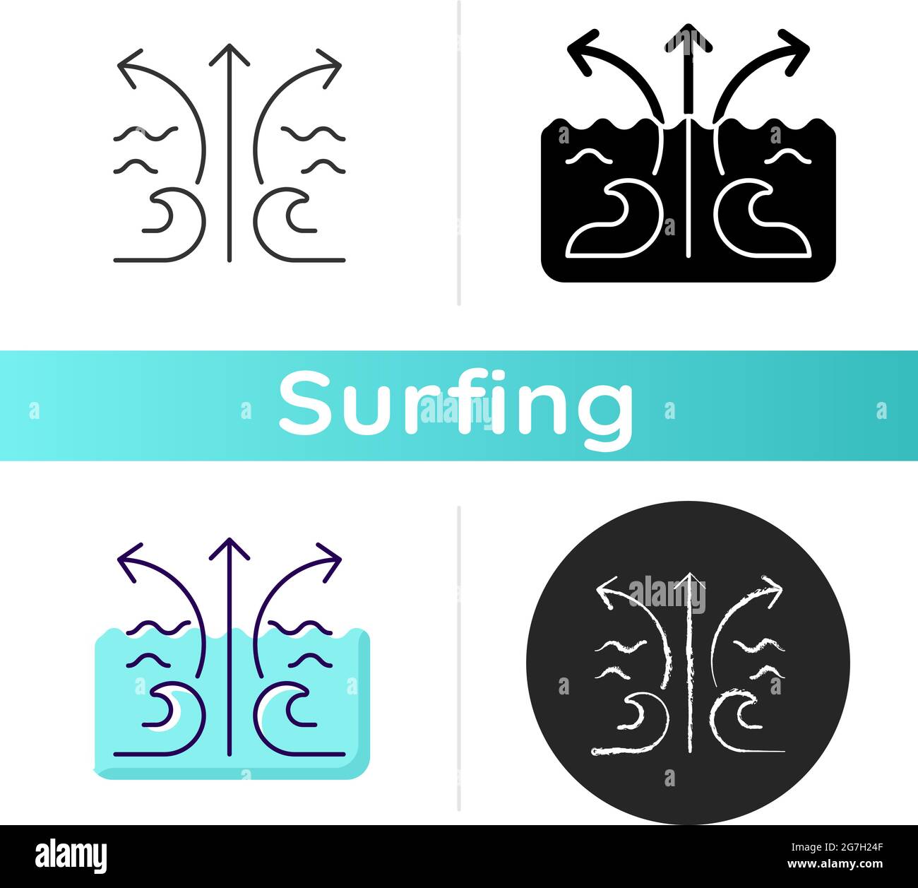 Rip current wave icon Stock Vector Image & Art - Alamy