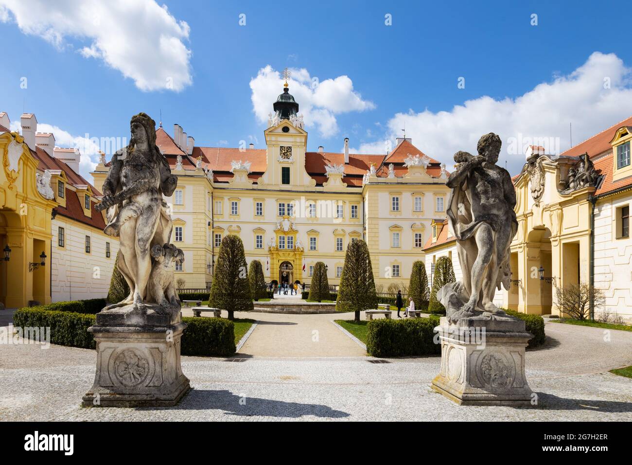 barokni zamek Valtice (UNESCO), Jihomoravský kraj, Ceska republika ...