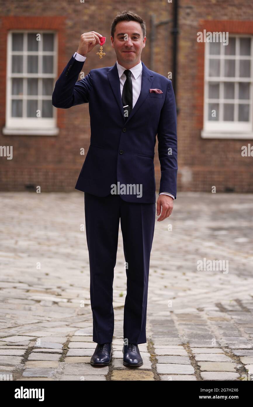 James Graham after being made an OBE for services to Drama and to Young ...