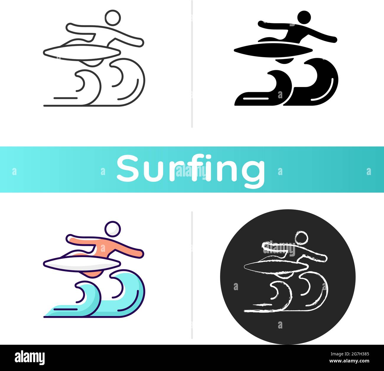 Air surfing technique icon Stock Vector Image & Art - Alamy