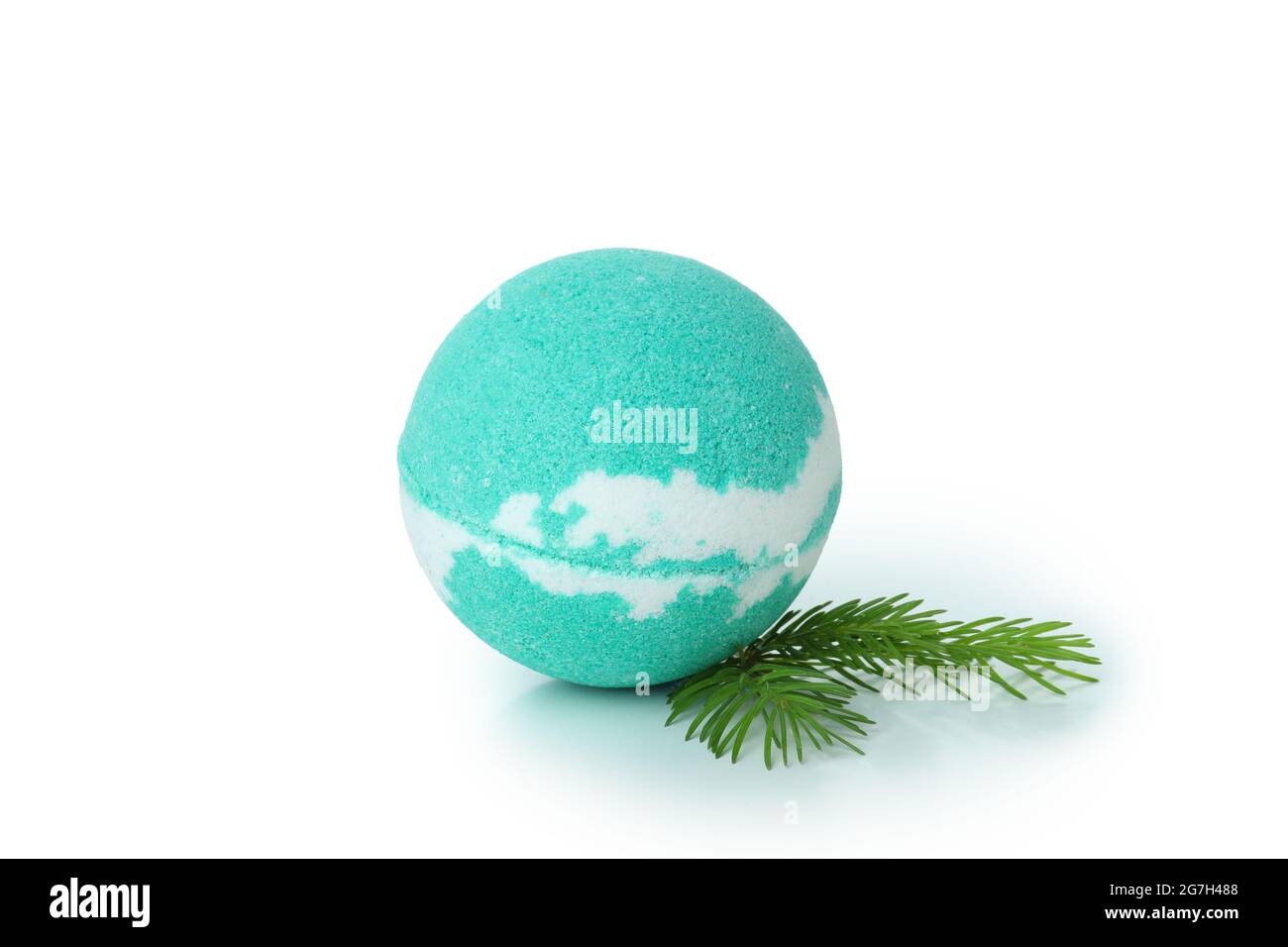 Bath ball isolated on white background, close up Stock Photo - Alamy