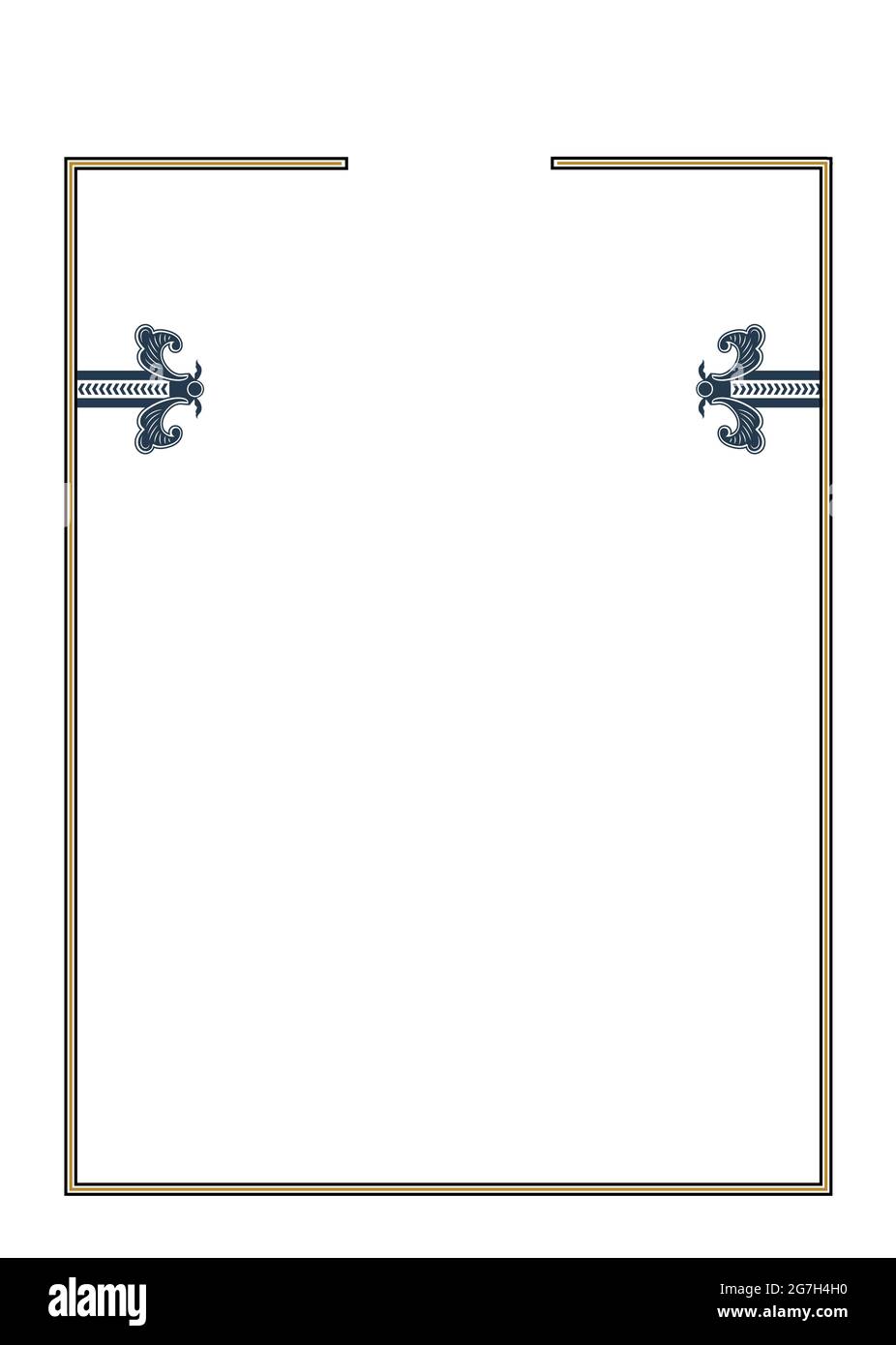 line modern frame for certificate. Straight border Stock Vector Image ...