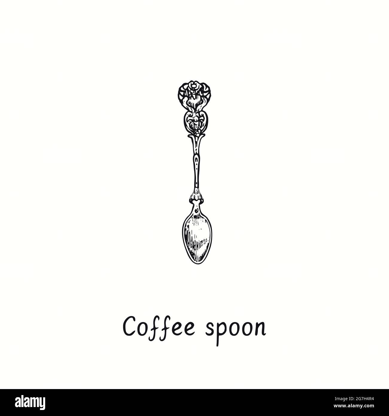 Spoon drawing hi-res stock photography and images - Alamy